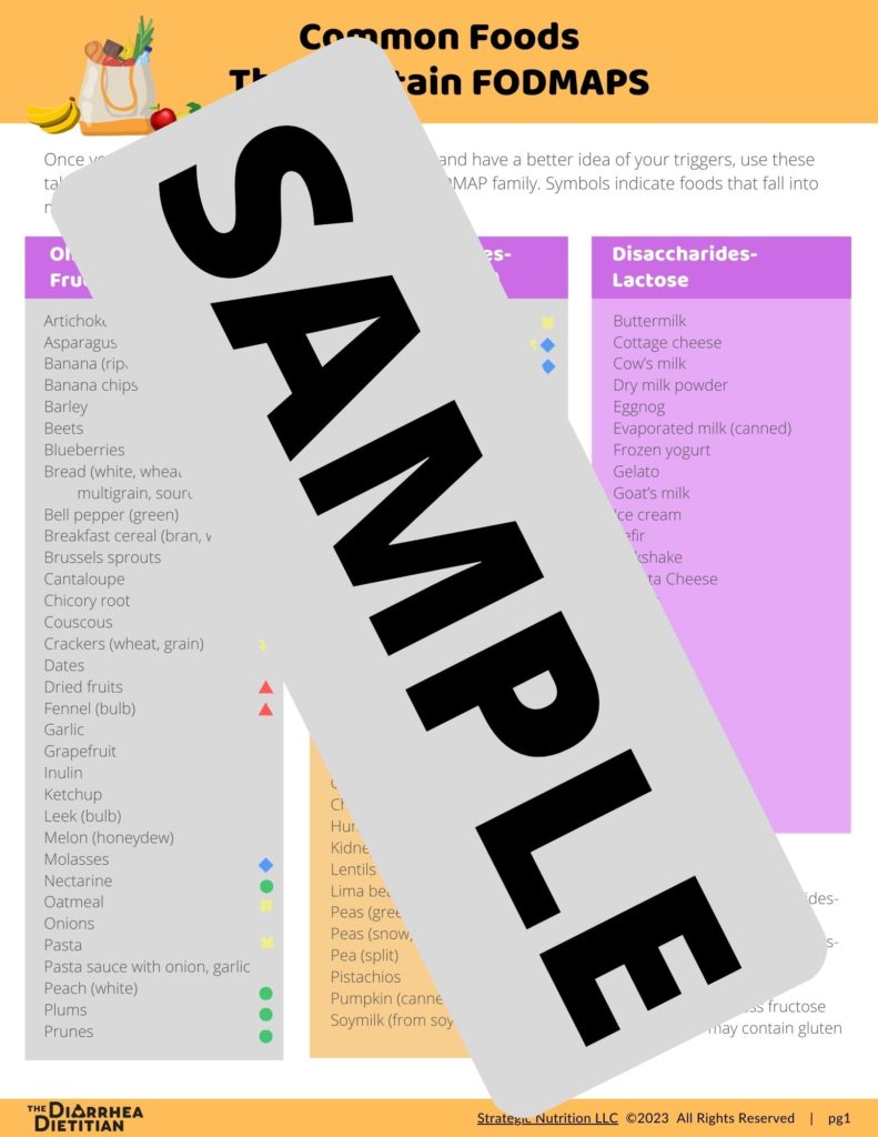 Common Foods that Contain FODMAPS