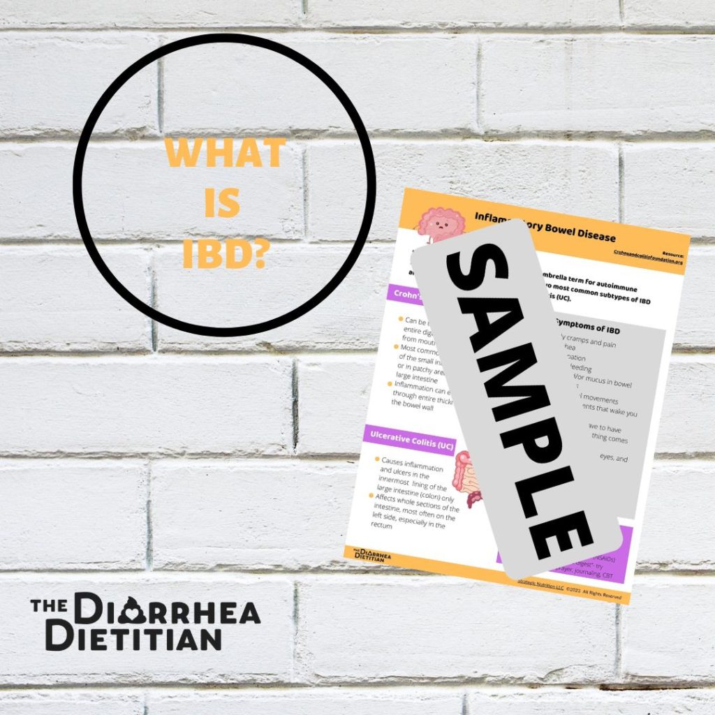 Inflammatory Bowel Disease Factsheet (Free!)