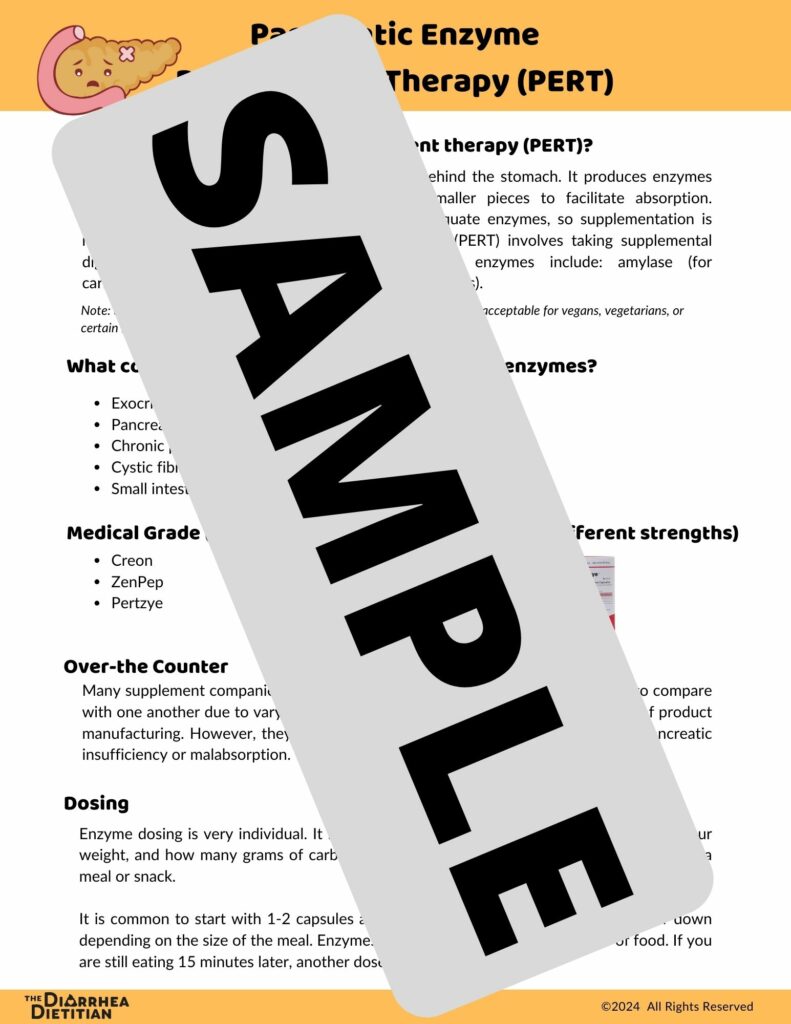 Pancreatic Enzyme Replacement Therapy (PERT)